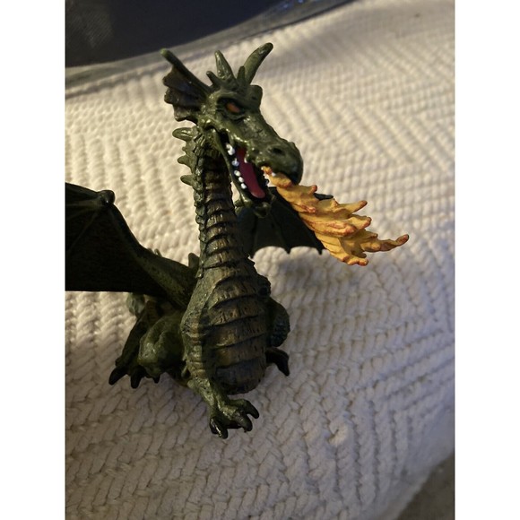 Toys | Papo Green Dragon Wings 4 Medieval Knights Fantasy Figure With Fire 205 | Poshmark